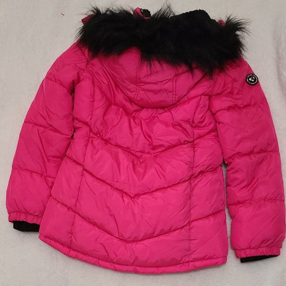 Justice | Jackets & Coats | Justice Girls Pinkblack Classic Puffer Coat ...